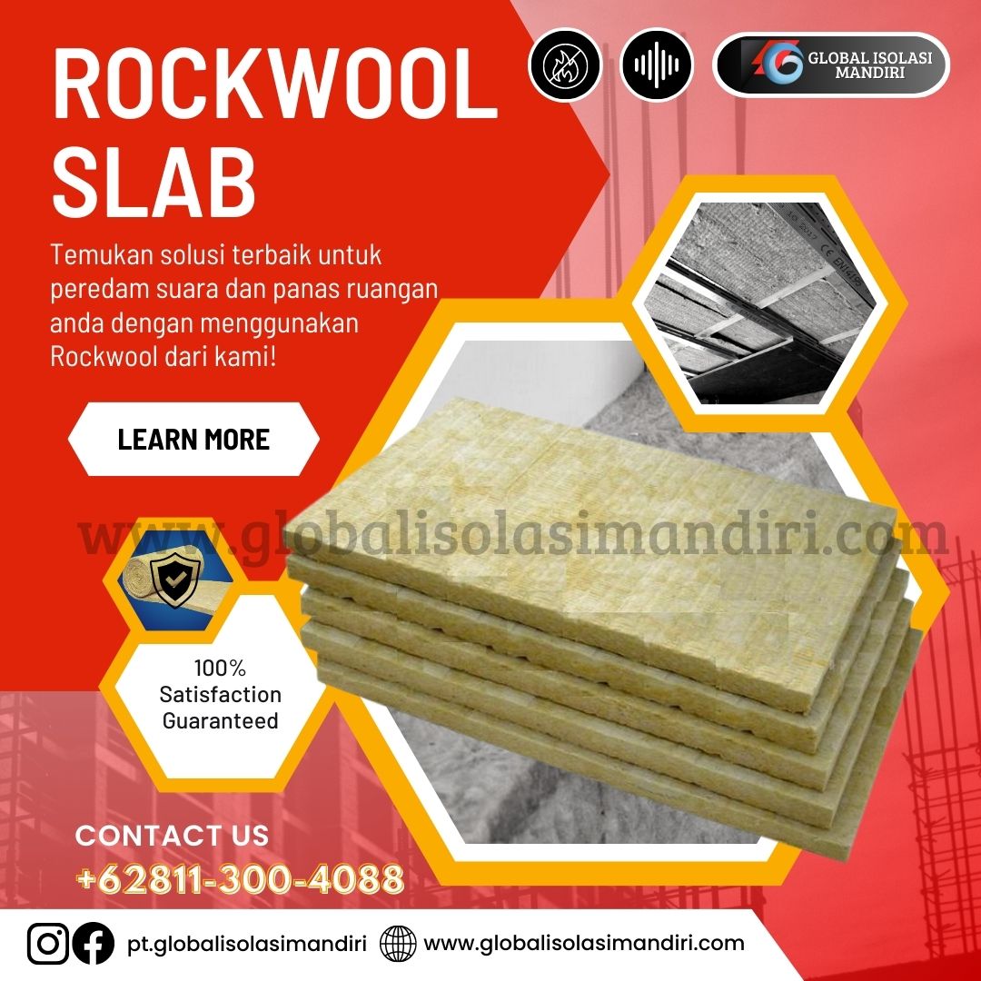 Harga Rockwool Lembar Tebal 5cm Bali Terbaik - Rockwool Bali Insulation