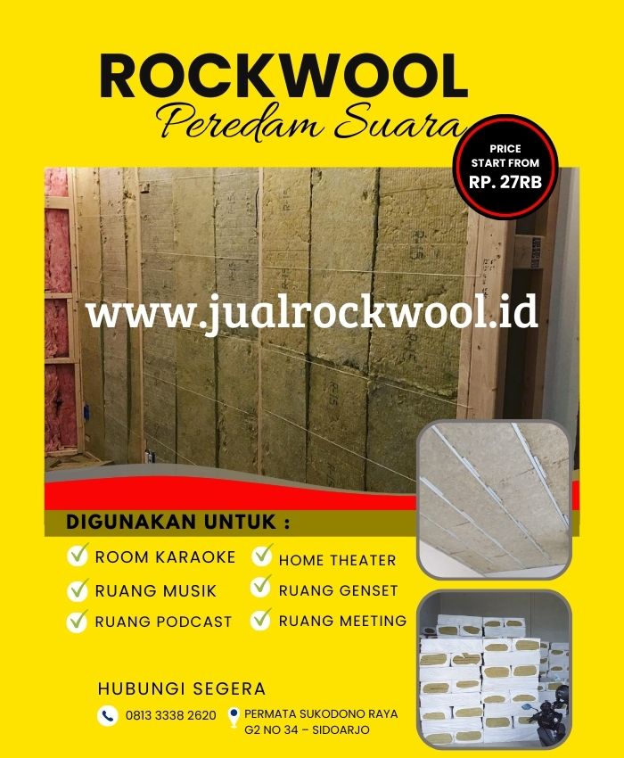 Rockwool Lembar Density 40 Bali Terbaik - Rockwool Bali Insulation