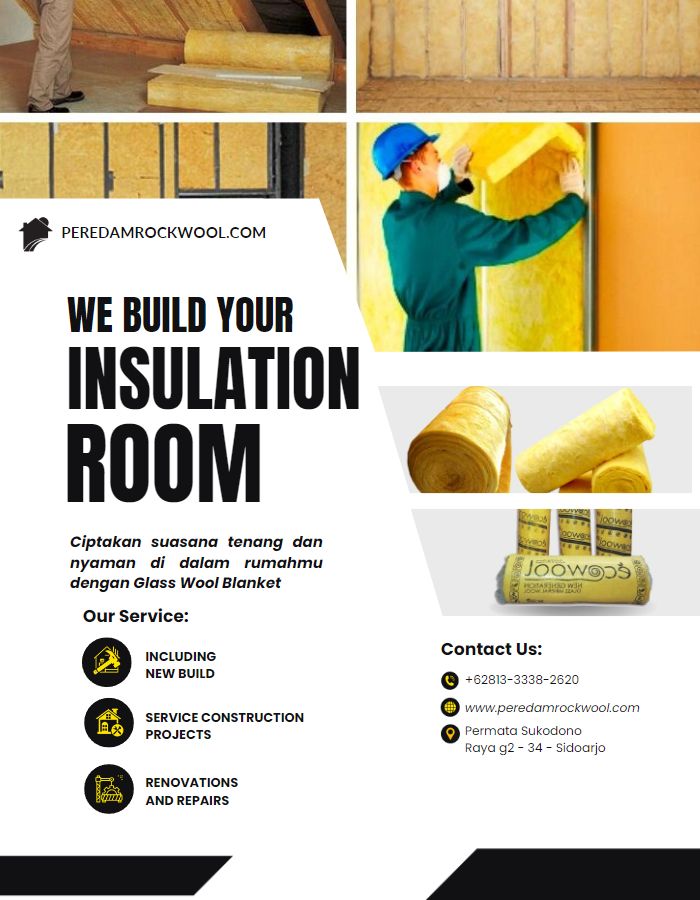 SoundProofing Glasswool Lembar 5cm Terbaik - JUAL PEREDAM SUARA DAN ...