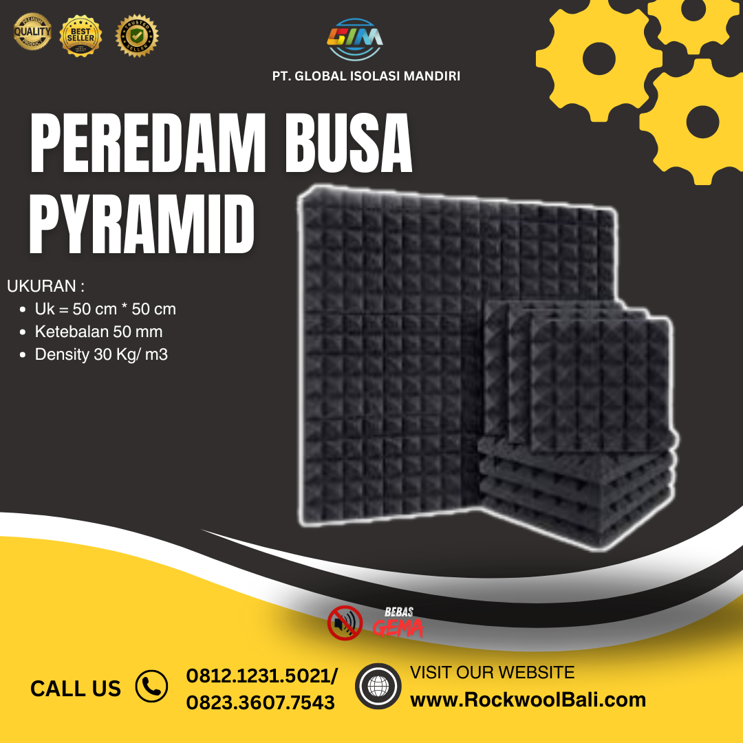 PEREDAM BUSA PYRAMID MURAH DAN BERKUALITAS KETEBALAN 3 CM & 5CM ...