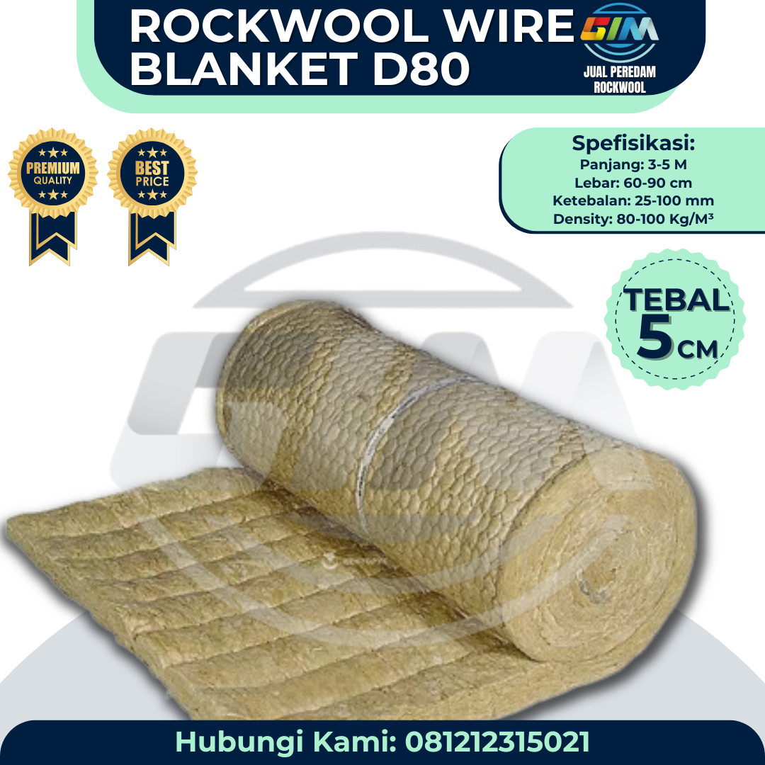 ROCKWOOL WIRE BLANKET MURAH DAN BERKUALITAS DENSITY D.80 & D.100 ...