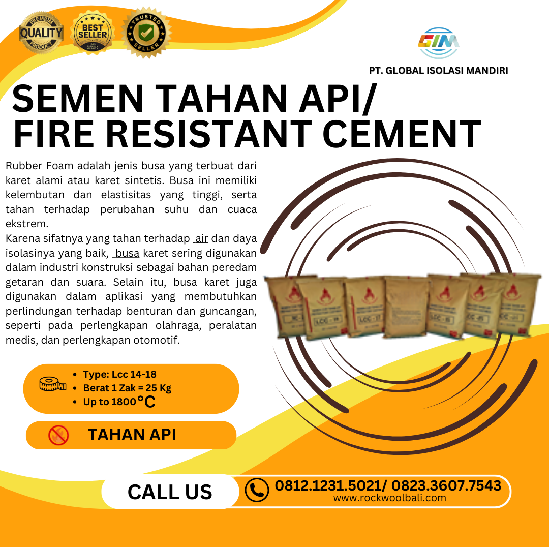 SEMEN TAHAN API MURAH DAN BERKUALITAS LCC 14-18 - Rockwool Bali Insulation